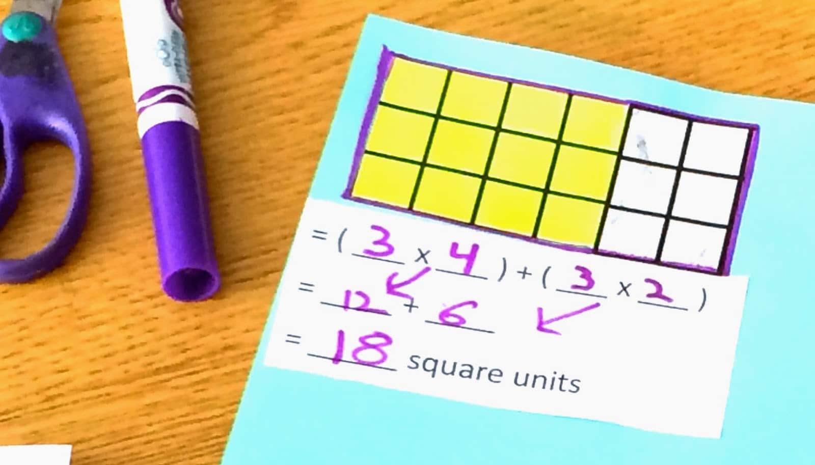 Teaching the Distributive Property with an Area Model • Cupcakes ...