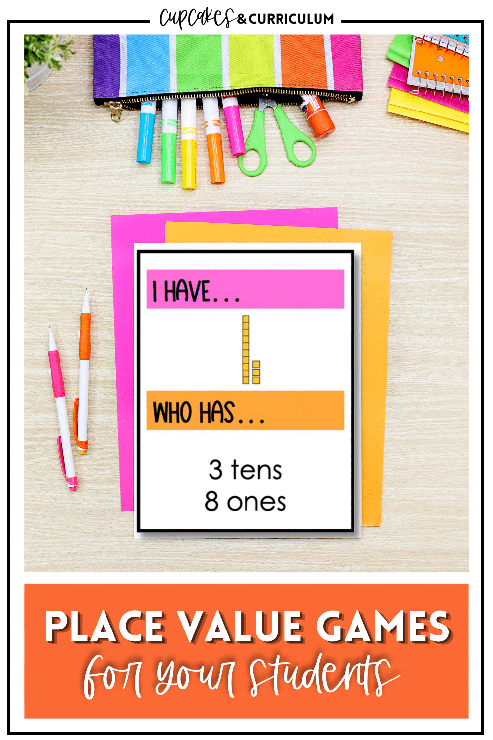 Place Value Games • Cupcakes & Curriculum