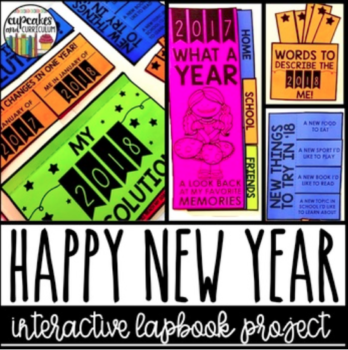 Happy New Year Interactive Booklet • Cupcakes & Curriculum