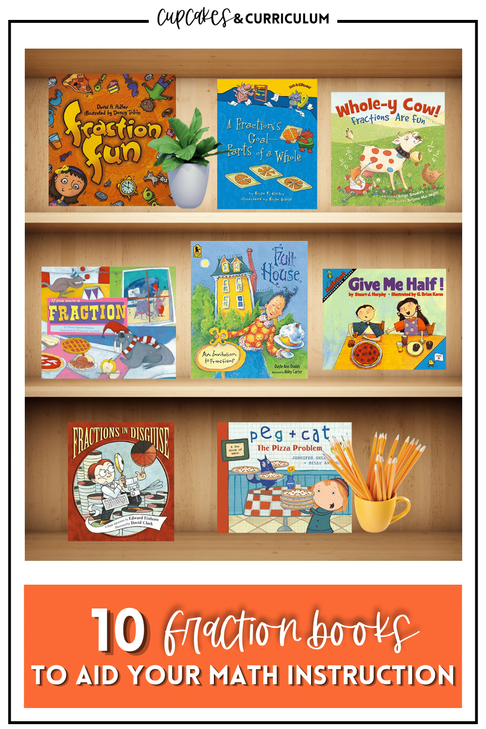 Mentor Texts: 10 Fraction Books to Aid your Math Instruction • Cupcakes ...