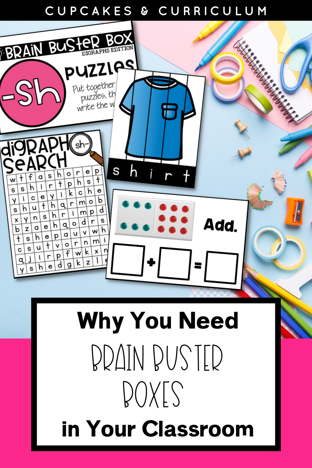 Why You Need Brain Buster Boxes in Your Classroom • Cupcakes & Curriculum