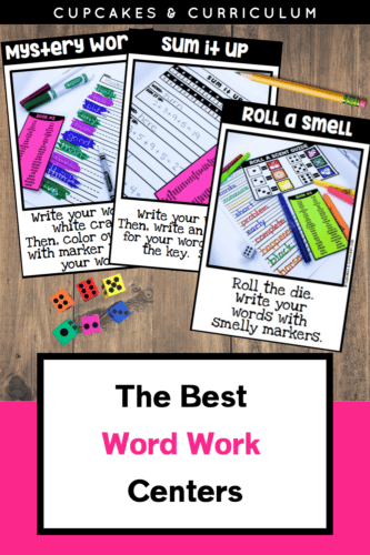 The Best Word Work Centers • Cupcakes & Curriculum