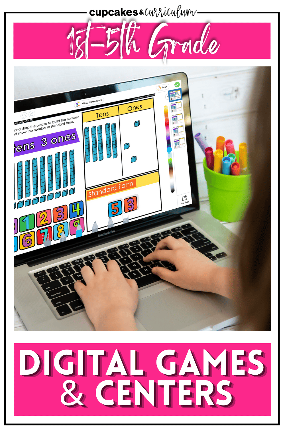 Digital Games and Centers for Grades 1st-5th • Cupcakes & Curriculum