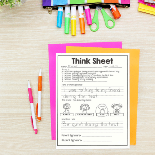 Free Think Sheet! • Cupcakes & Curriculum