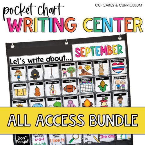 Writing Centers and Writing Word Banks for Vocabulary Words • Cupcakes ...
