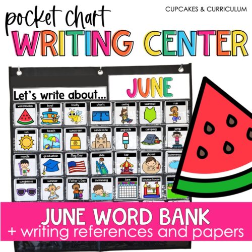 Summer Writing Center for June Vocabulary Words & June Writing ...