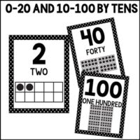 Classroom Decor: Black and White Polka Dot [Alphabet and Number Posters ...