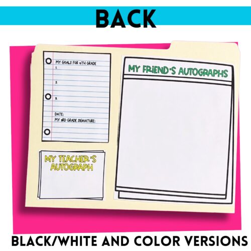 End of the Year Memory Book Project and End of the Year Activity ...
