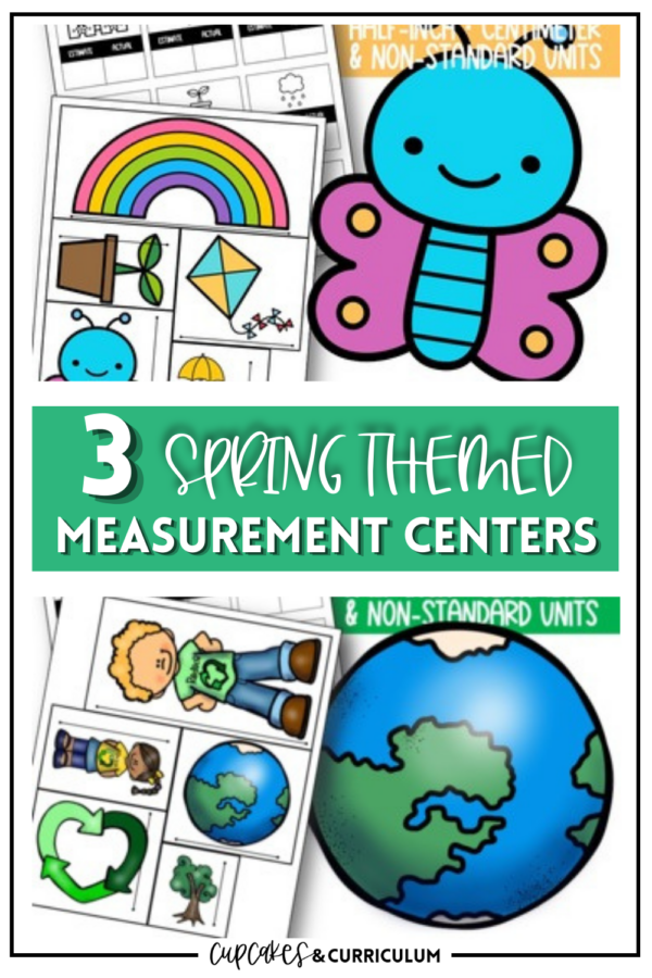 3 Spring Themed Measurement Centers • Cupcakes & Curriculum