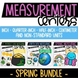 3 Spring Themed Measurement Centers • Cupcakes & Curriculum