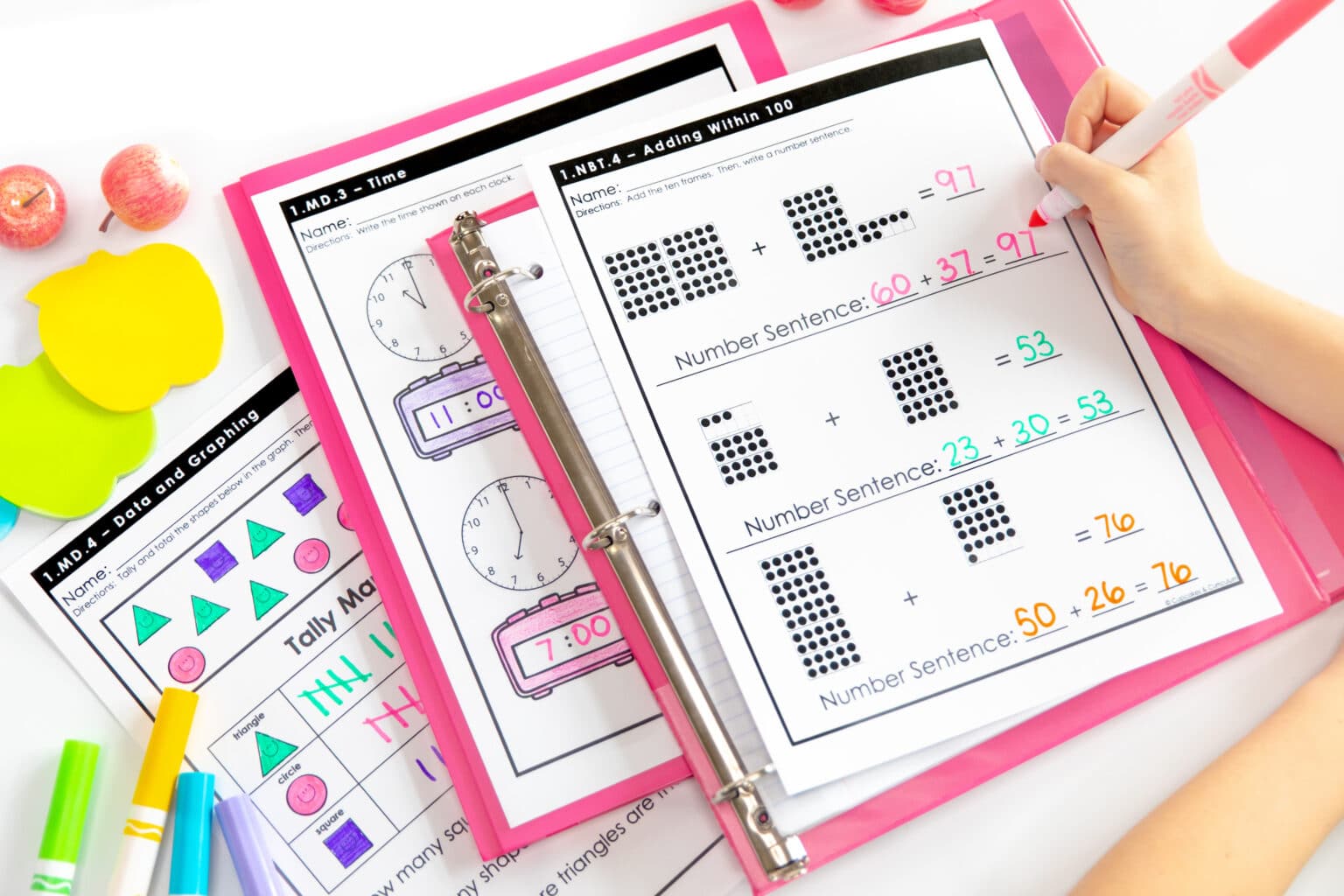 Free 1st Grade Worksheets • Cupcakes & Curriculum