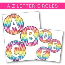 Word Wall Set | Bright and Cheery Classroom Decor • Cupcakes & Curriculum
