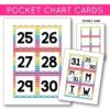 Calendar Set | Bright and Cheery Classroom Decor • Cupcakes & Curriculum