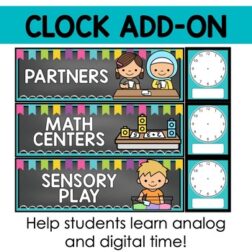 Chalkboard Schedule Cards EDITABLE • Cupcakes & Curriculum