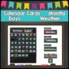 Chalkboard Calendar Set EDITABLE • Cupcakes & Curriculum