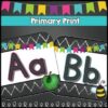 Chalkboard Alphabet Line • Cupcakes & Curriculum