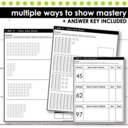 Tens and Ones Place Value Worksheets First Grade Math 1.NBT.2 ...