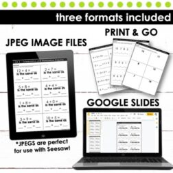 Associative and Commutative Property Worksheets First Grade Math 1.OA.3 ...