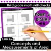 Concepts and Measurements of Area | Third Grade Math 3.MD.5 and 3.MD.6 ...