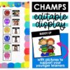 CHAMPS Classroom Expectations Display • Cupcakes & Curriculum