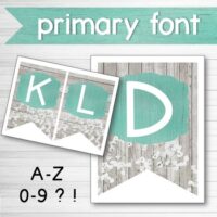Farmhouse Chic Classroom Decor: Banner • Cupcakes & Curriculum