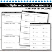 Place Value Practice Hundreds, Tens, & Ones Worksheets Second Grade ...