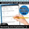 Addition and Subtraction Worksheets Second Grade Math 2.NBT.9 ...