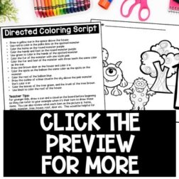 Following Directions Social Emotional Learning SEL Don't Push the ...