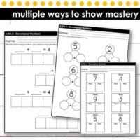 Addition and Subtraction Worksheets for Kindergarten • Cupcakes ...