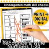 Recognize and Write Numbers 1-20 Worksheets Kindergarten Math K.CC.3 ...