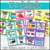 Supply Labels | Confetti Classroom Decor Theme • Cupcakes & Curriculum
