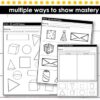 Geometry Worksheets for Kindergarten Math • Cupcakes & Curriculum