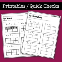 Subtraction Strategies | Kindergarten & First Grade • Cupcakes & Curriculum