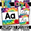 Tie Dye Alphabet Posters | Tie Dye Classroom Decor • Cupcakes & Curriculum