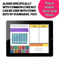 Place Value Tens & Ones Digital Activities for First Grade Math SeeSaw ...