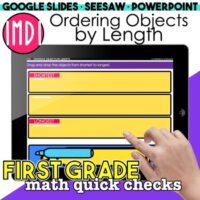 Order Objects by Length Digital Activities for First Grade Math SeeSaw ...