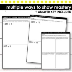 Dividing Using Partial Quotients Worksheets for 5th Grade Math ...
