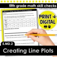Line Plot Worksheets for 5th Grade Math • Cupcakes & Curriculum