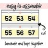 Boho Chalkboard Number Line | Boho Classroom Decor • Cupcakes & Curriculum