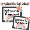 Boho Chalkboard Welcome Posters | Boho Classroom Decor • Cupcakes ...