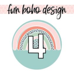 Boho Chalkboard Student Numbers | Boho Classroom Decor • Cupcakes ...