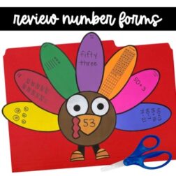 Number Form Place Value Practice Thanksgiving • Cupcakes & Curriculum