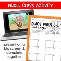 Place Value Turkeys | Thanksgiving Math • Cupcakes & Curriculum