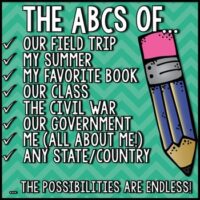 Back to School ABC Book • Cupcakes & Curriculum
